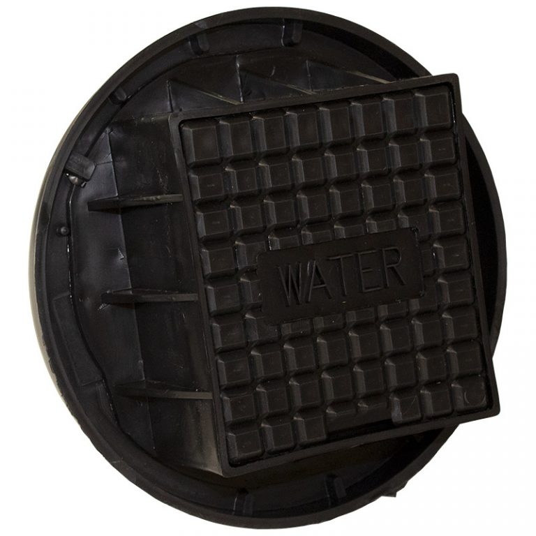 Quad Box – Black – Gas / Water/ CATV / Blank : Yorkin Associates